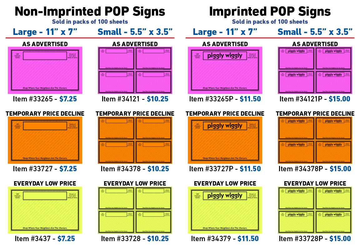 Point-of-Purchase (POP) Signs | Printable POP Signs | American Printing ...